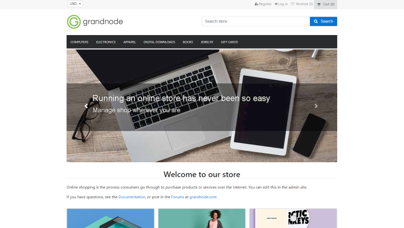 GrandNode - Fast, Free and Open Source NoSQL CMS Ecommerce Platform, Shopping Cart System on ASP ...